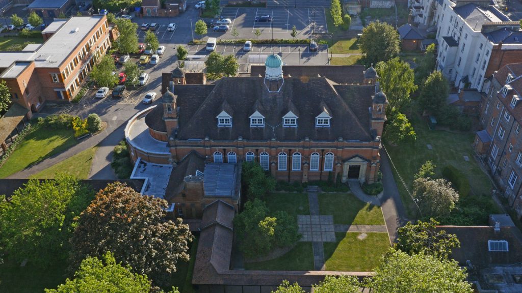 Great Hall aerial view – Hospitality